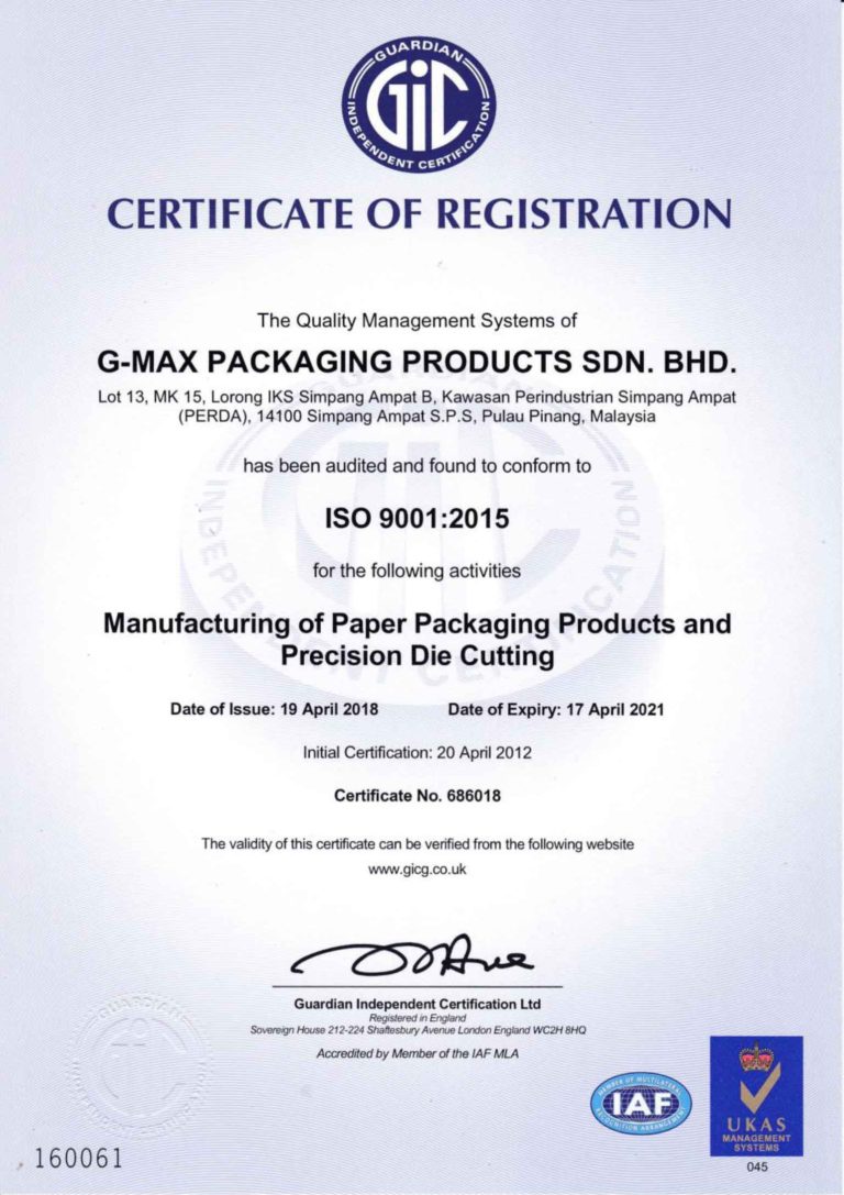 Corrugated Box, Corrugated Packaging Penang, Malaysia | G-Max